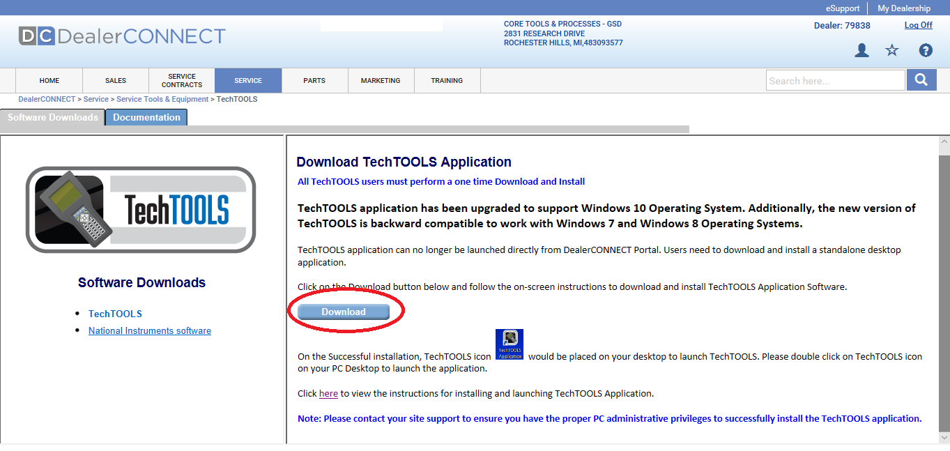 TechTOOLS Upgrade for Windows 7, 8, and 10 Operating Systems - wiTECH 2.0 Knowledge Base